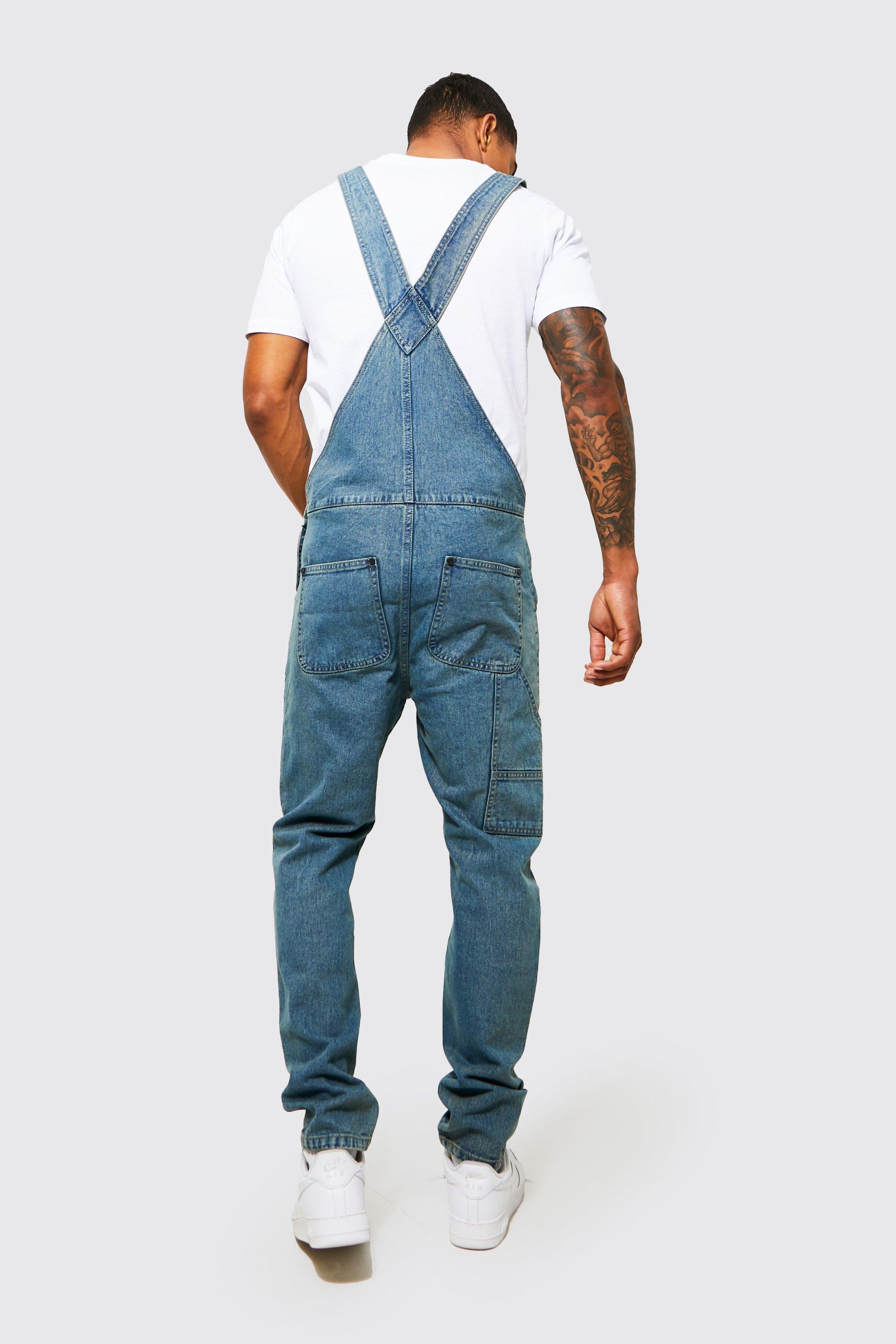 Full Length Denim Overalls | boohoo USA Full Length Denim Overalls | boohoo USA